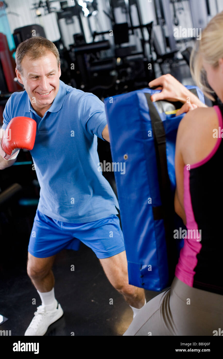 Boxing woman suit hi-res stock photography and images - Alamy