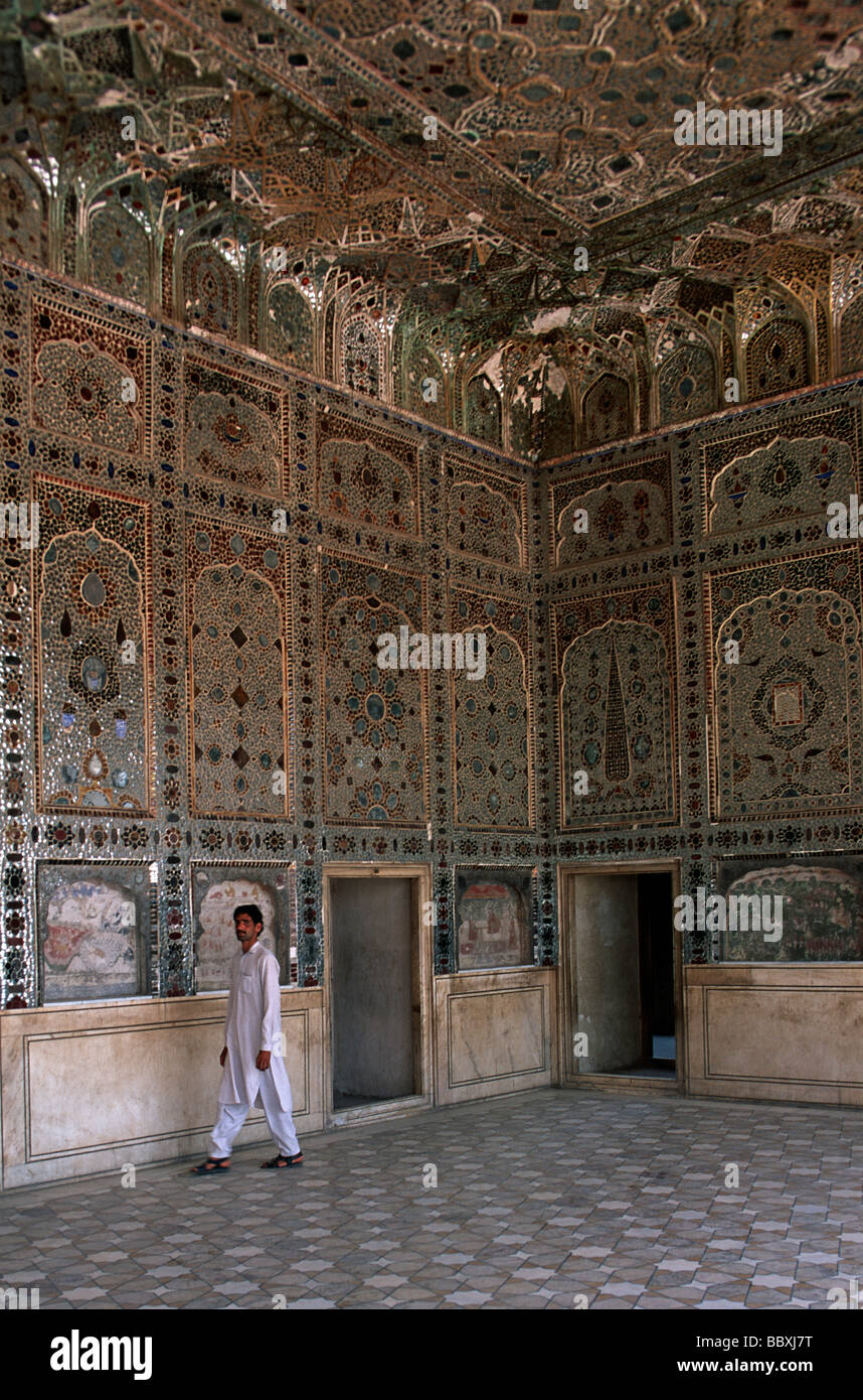 Pakistan Punjab Region Lahore Shish Mahal fort Mirrors palace Stock ...