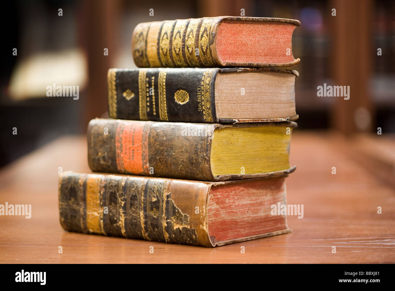 old books close up Stock Photo - Alamy