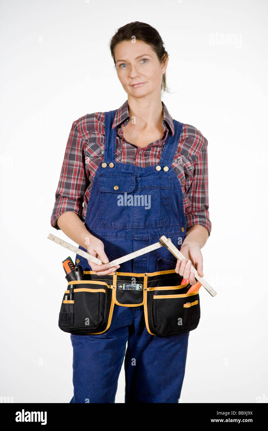 A carpenter with tools Stock Photo - Alamy