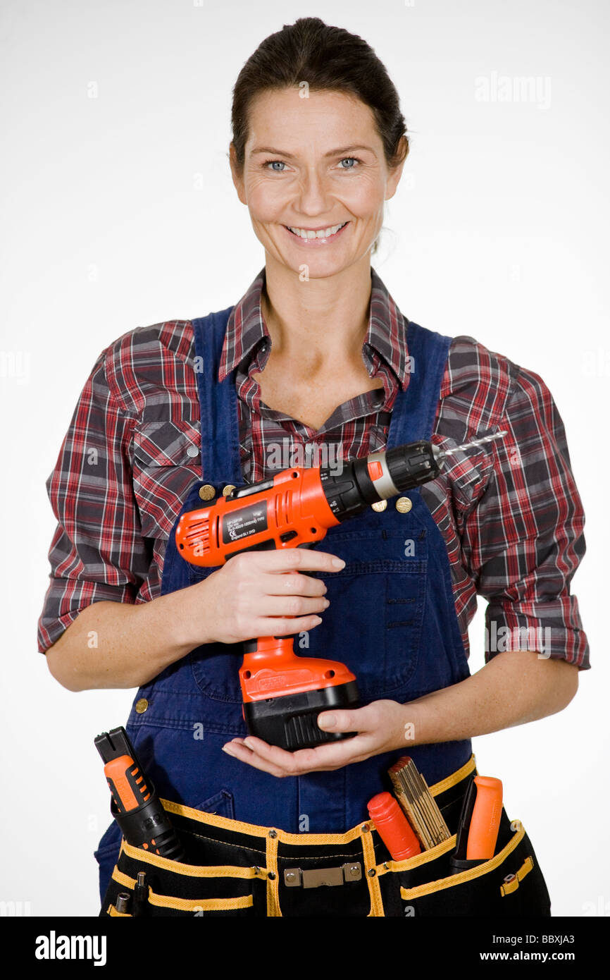 A carpenter with tools Stock Photo - Alamy