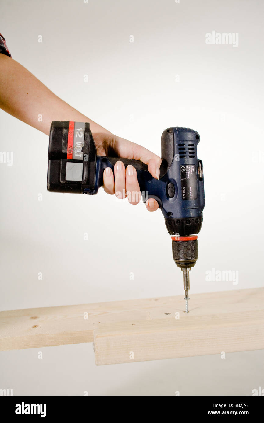 A carpenter with tools Stock Photo - Alamy