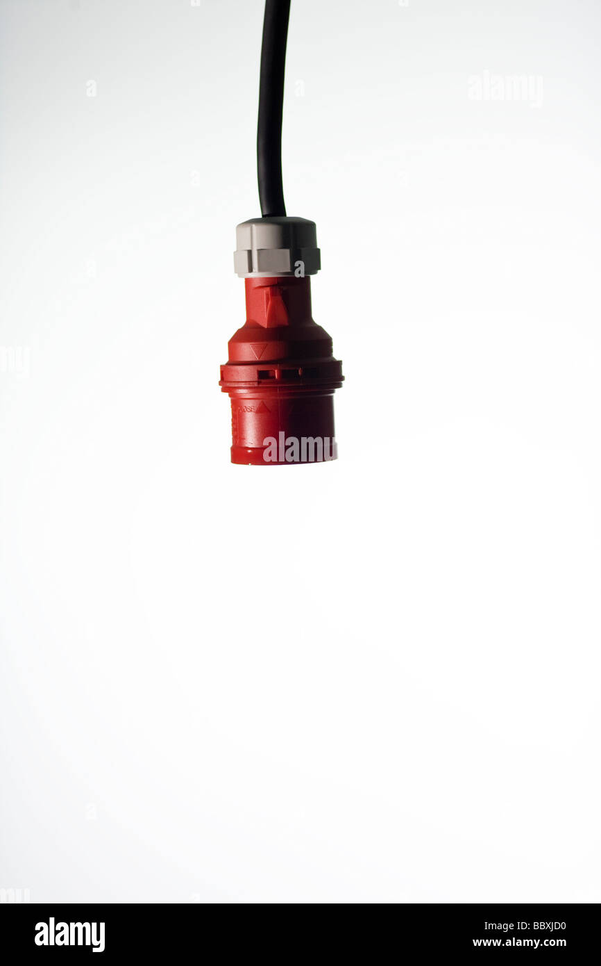 An electric cable close-up Stock Photo - Alamy