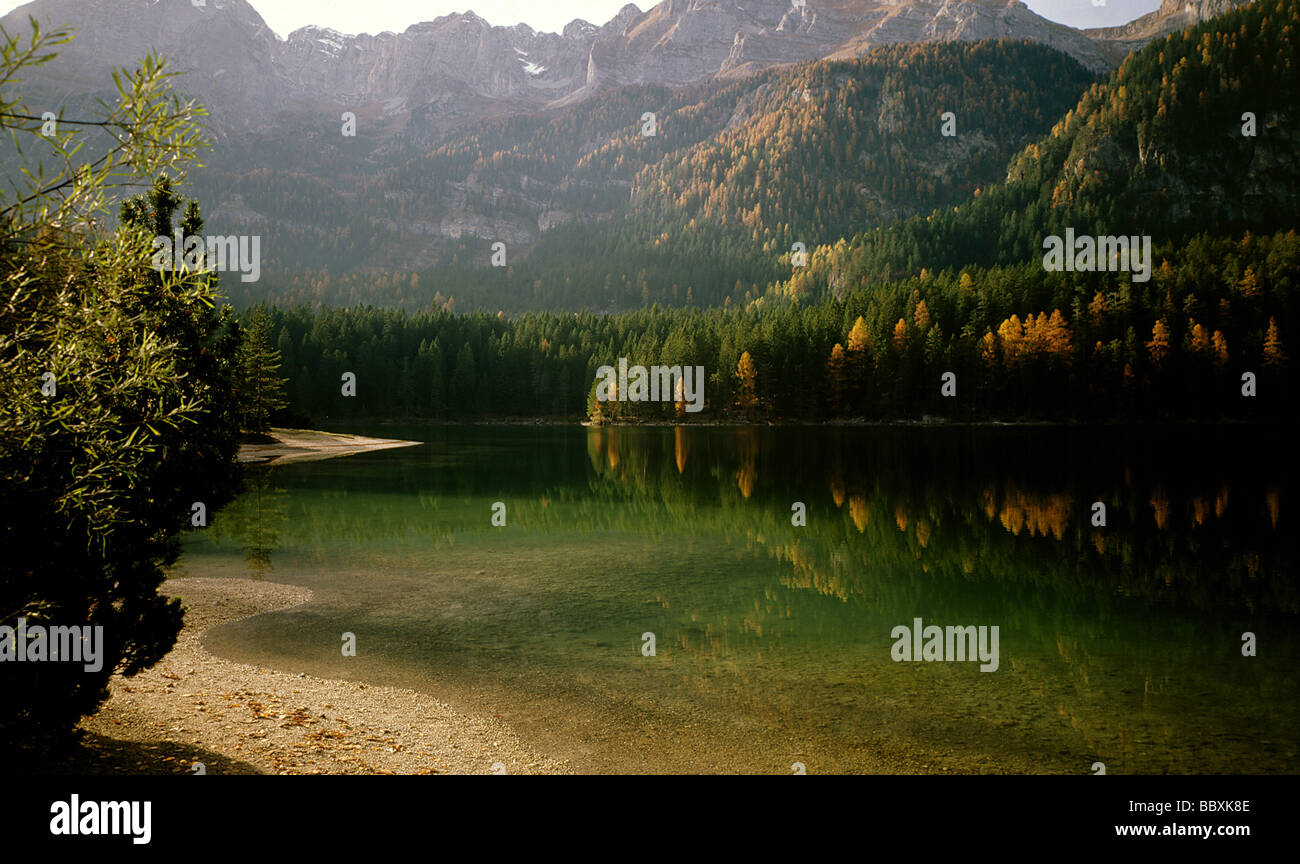 Tovel lake,near Cles of Trent Stock Photo - Alamy