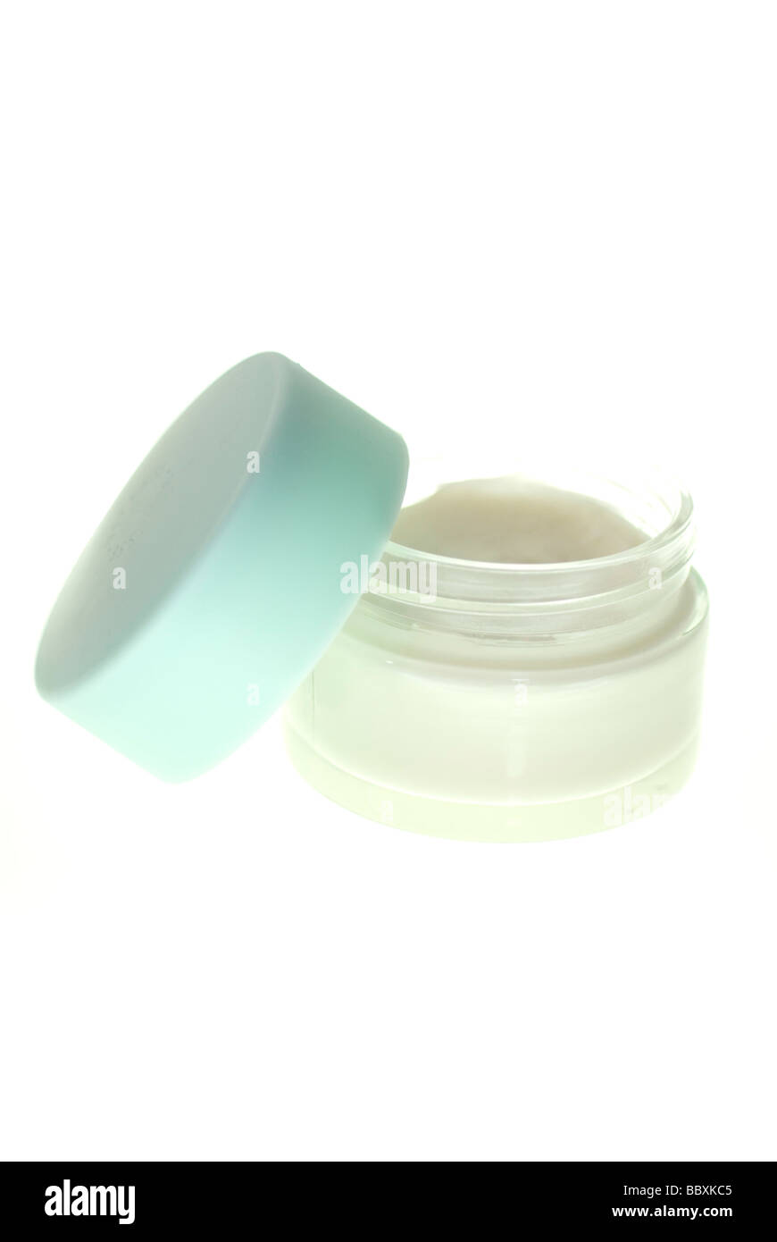 Woman and facial cream Cut Out Stock Images & Pictures - Alamy