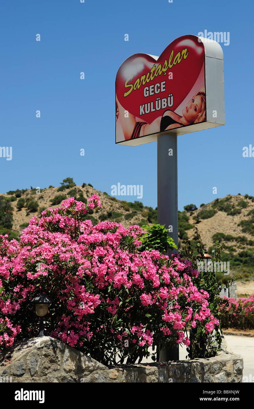 Night Club Sign , Northern Cyprus Stock Photo - Alamy