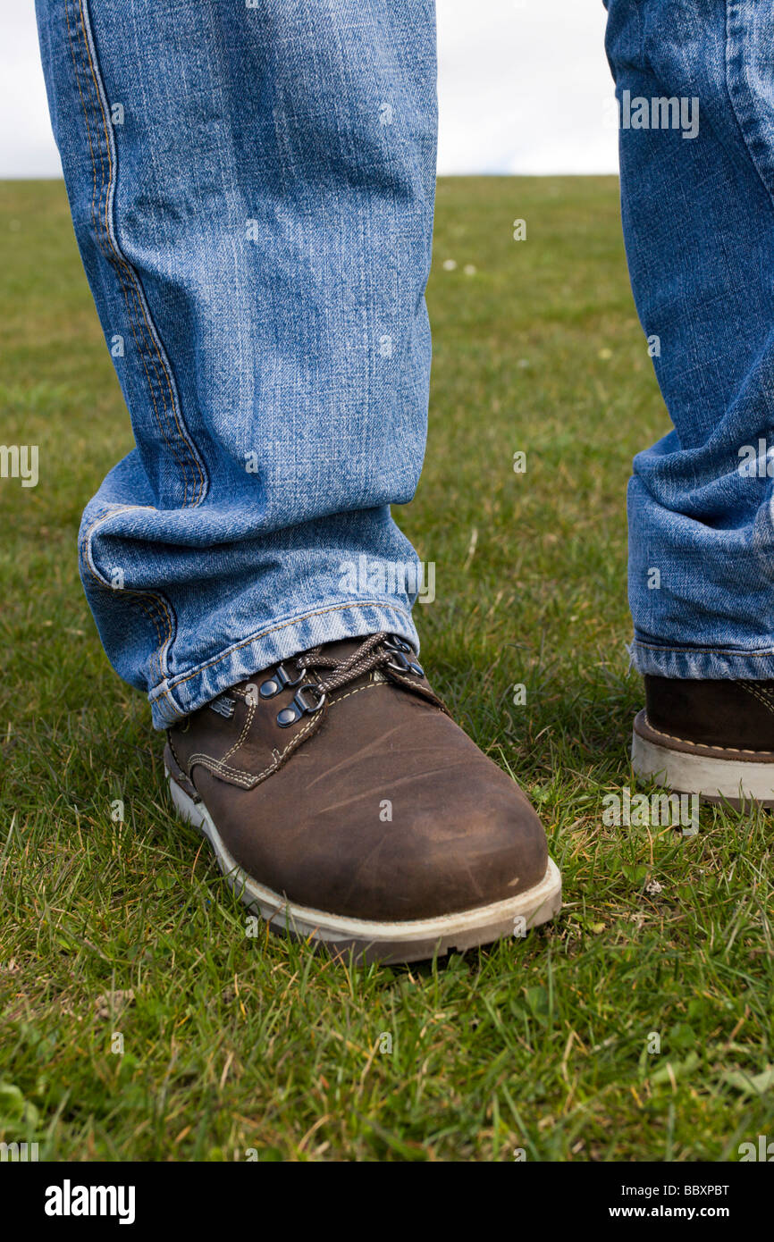 man in boots Stock Photo - Alamy
