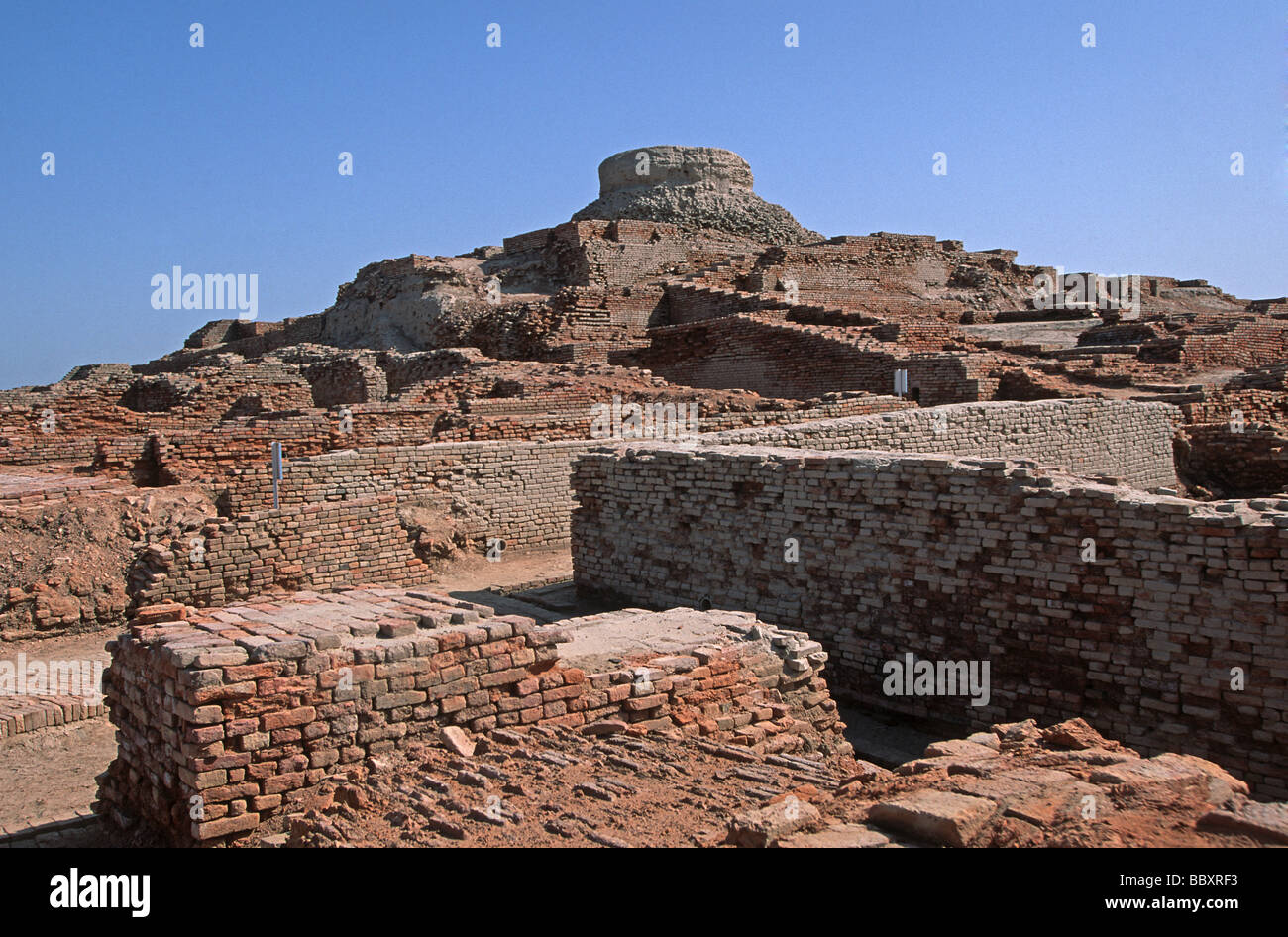 Pakistan Sind Region Mohenjo Daro Stupa Stock Photo - Alamy