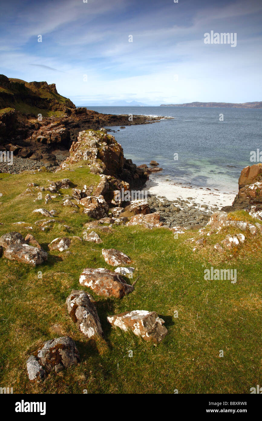 Looking toward Ardnamurchan point and Rhum from Quinish Point,Quinish ...
