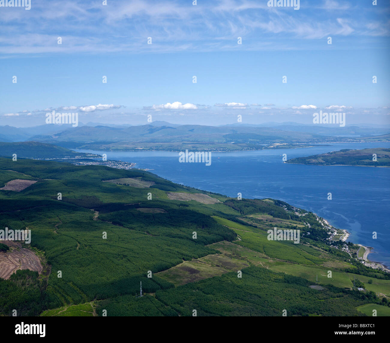Looking up the Clyde Estuary, western Scotland Stock Photo - Alamy
