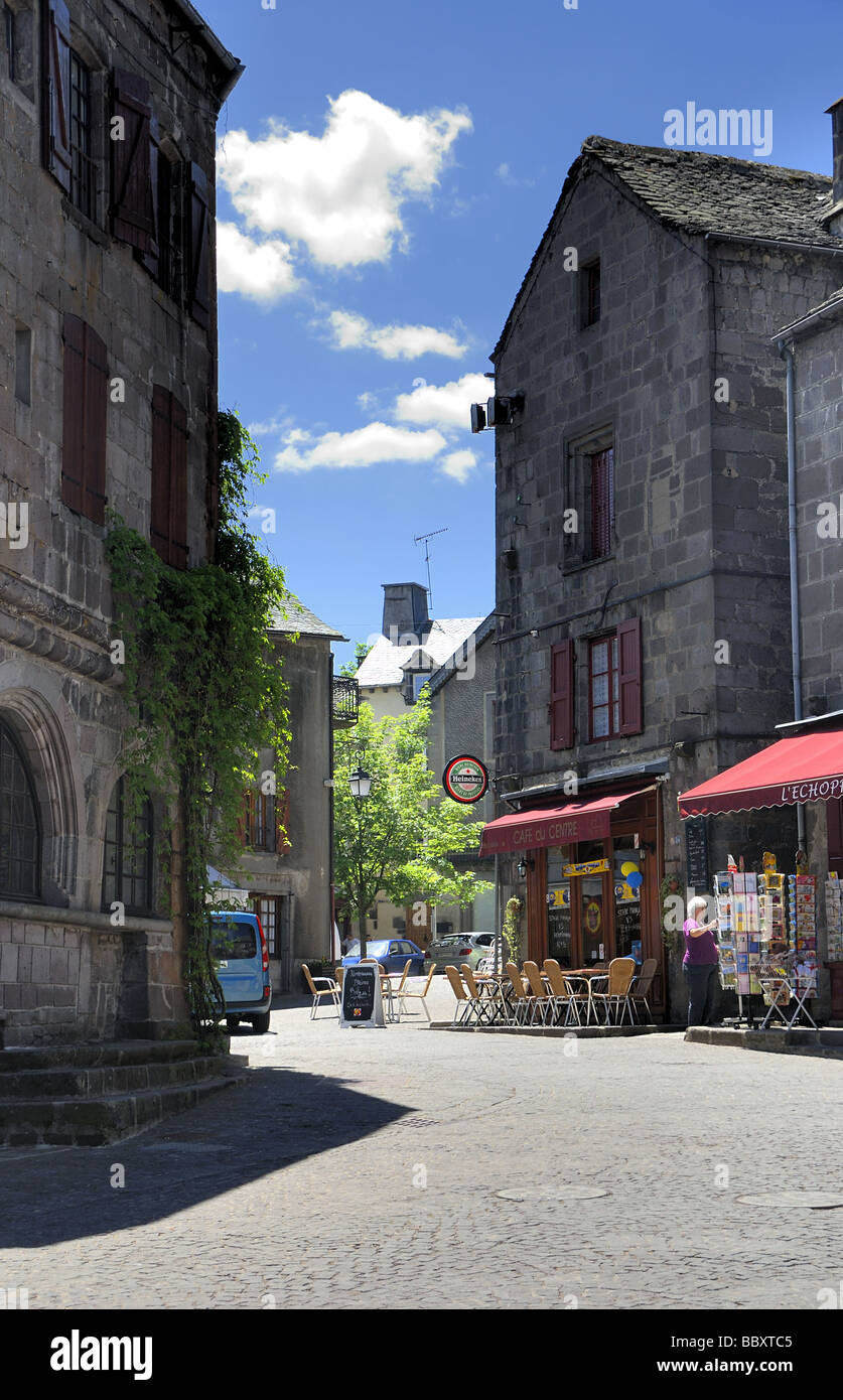 A Quiet Afternoon in Besse en Chandesse Stock Photo - Alamy