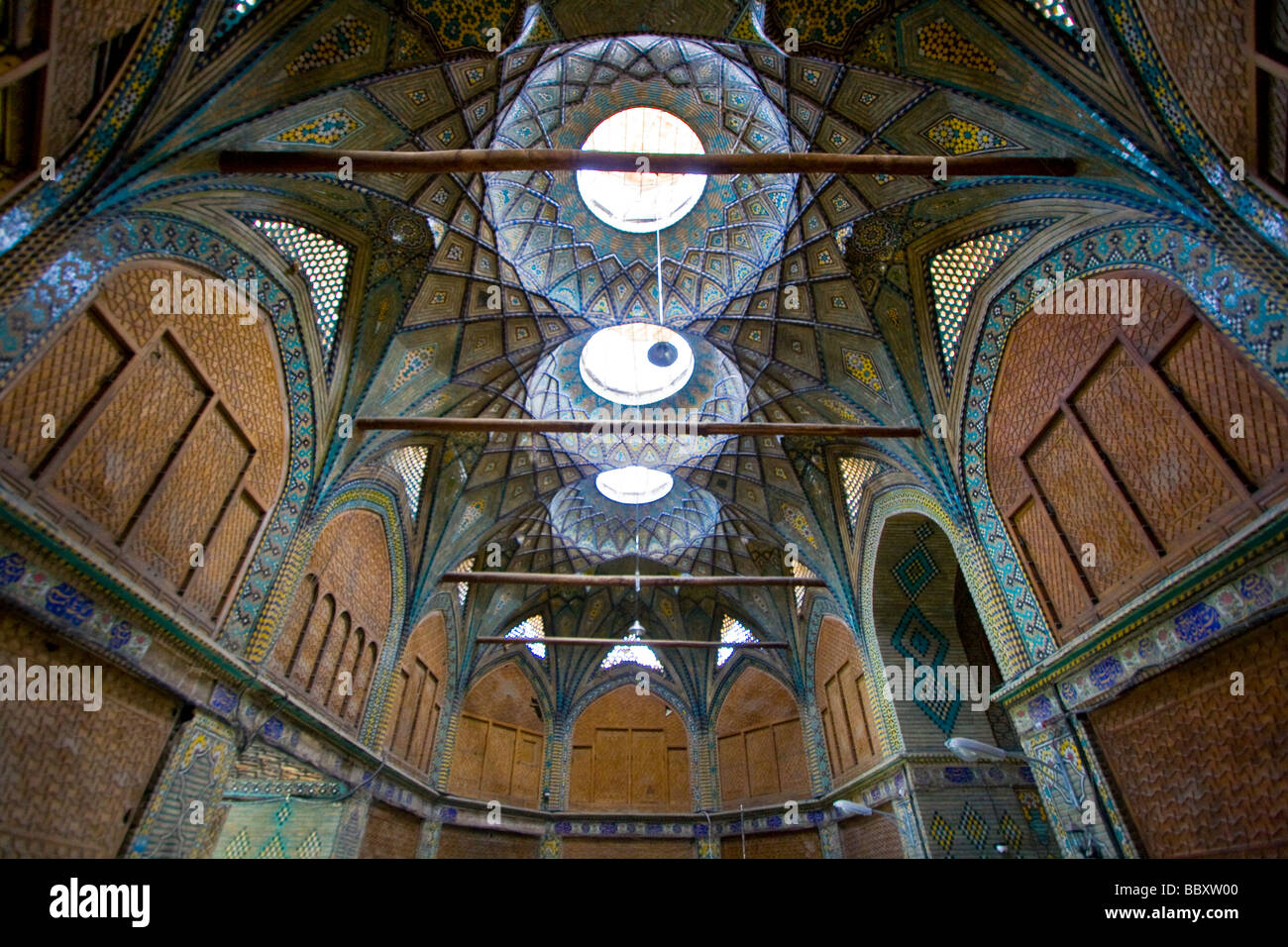 Ornate Domes in the Bazaar e Bozorg in Esfahan Iran Stock Photo - Alamy
