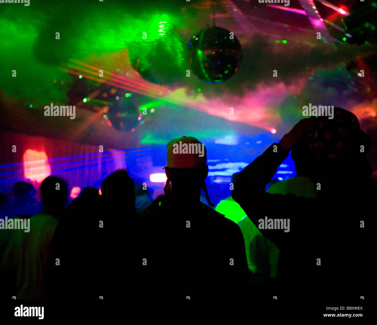 A laser show at a night club Stock Photo - Alamy