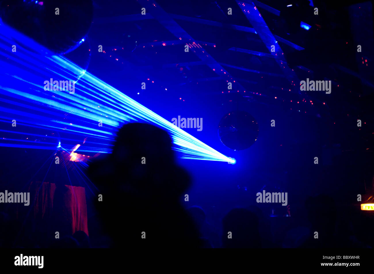 A laser show at a night club Stock Photo - Alamy