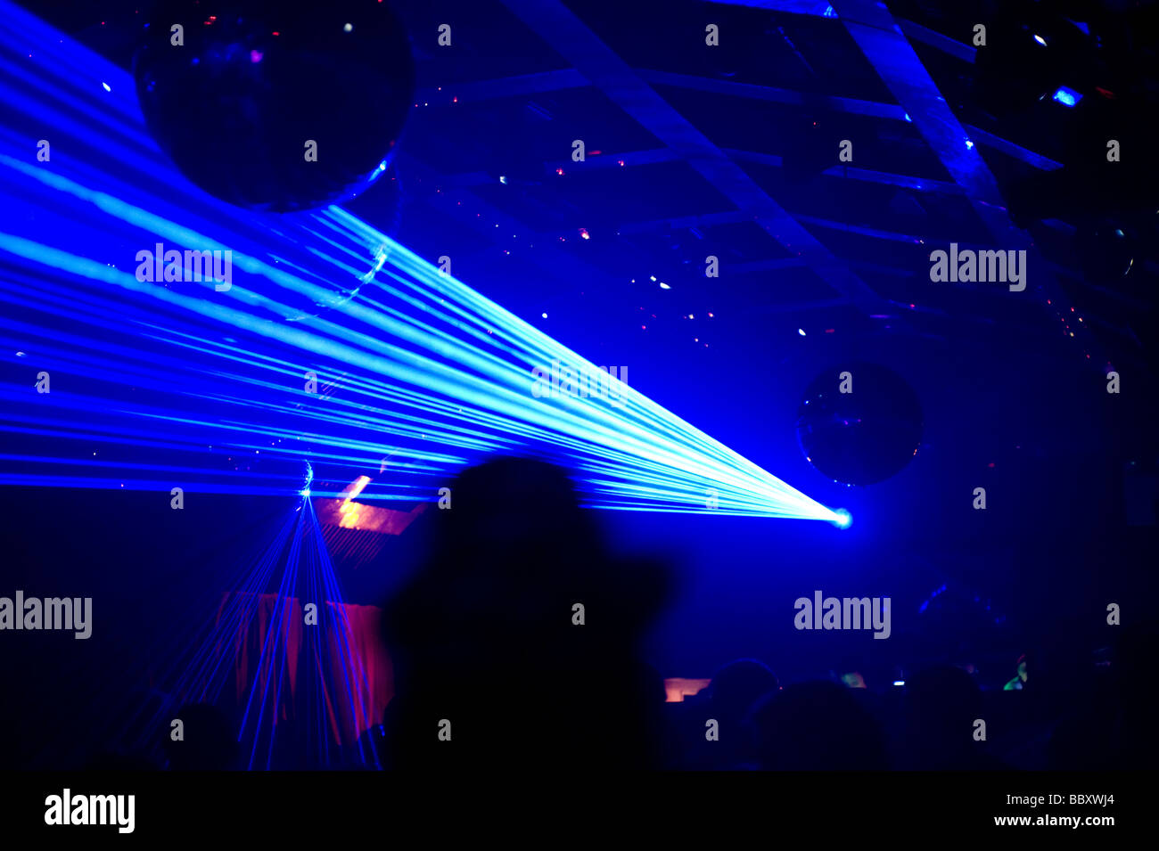 A laser show at a night club Stock Photo - Alamy