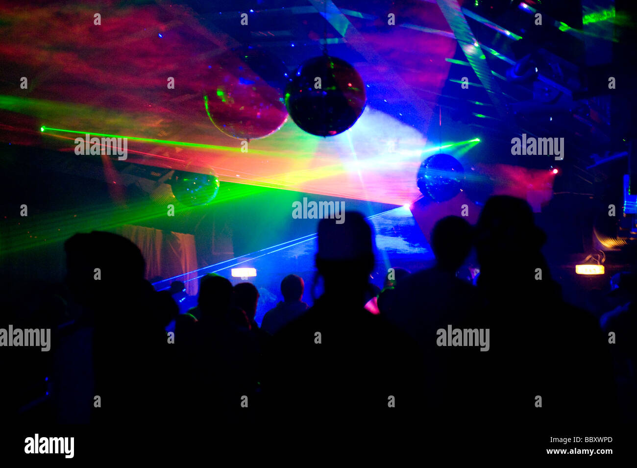 A laser show at a night club Stock Photo - Alamy