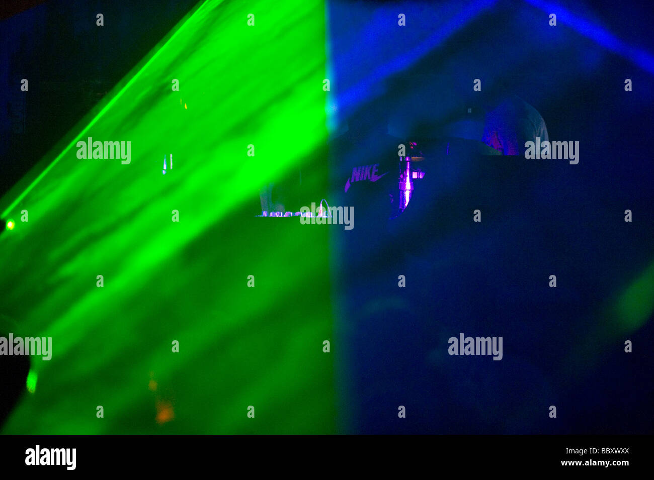 A laser show at a night club Stock Photo - Alamy