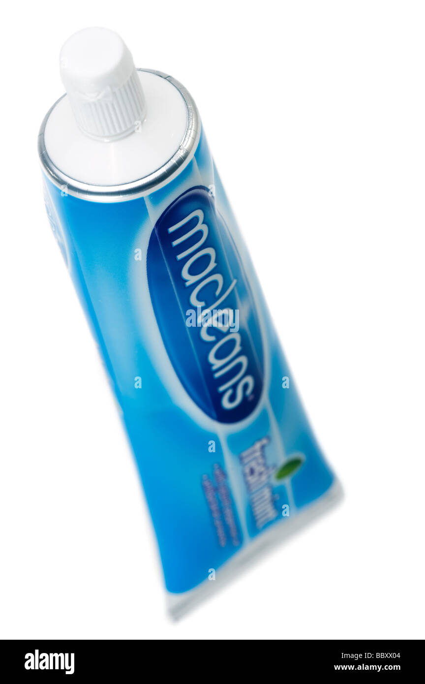 Blue and white toothpaste Cut Out Stock Images & Pictures - Alamy