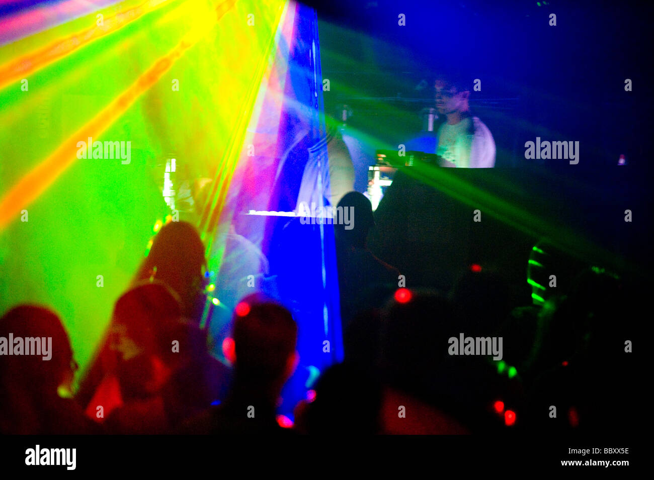 A laser show at a night club Stock Photo - Alamy