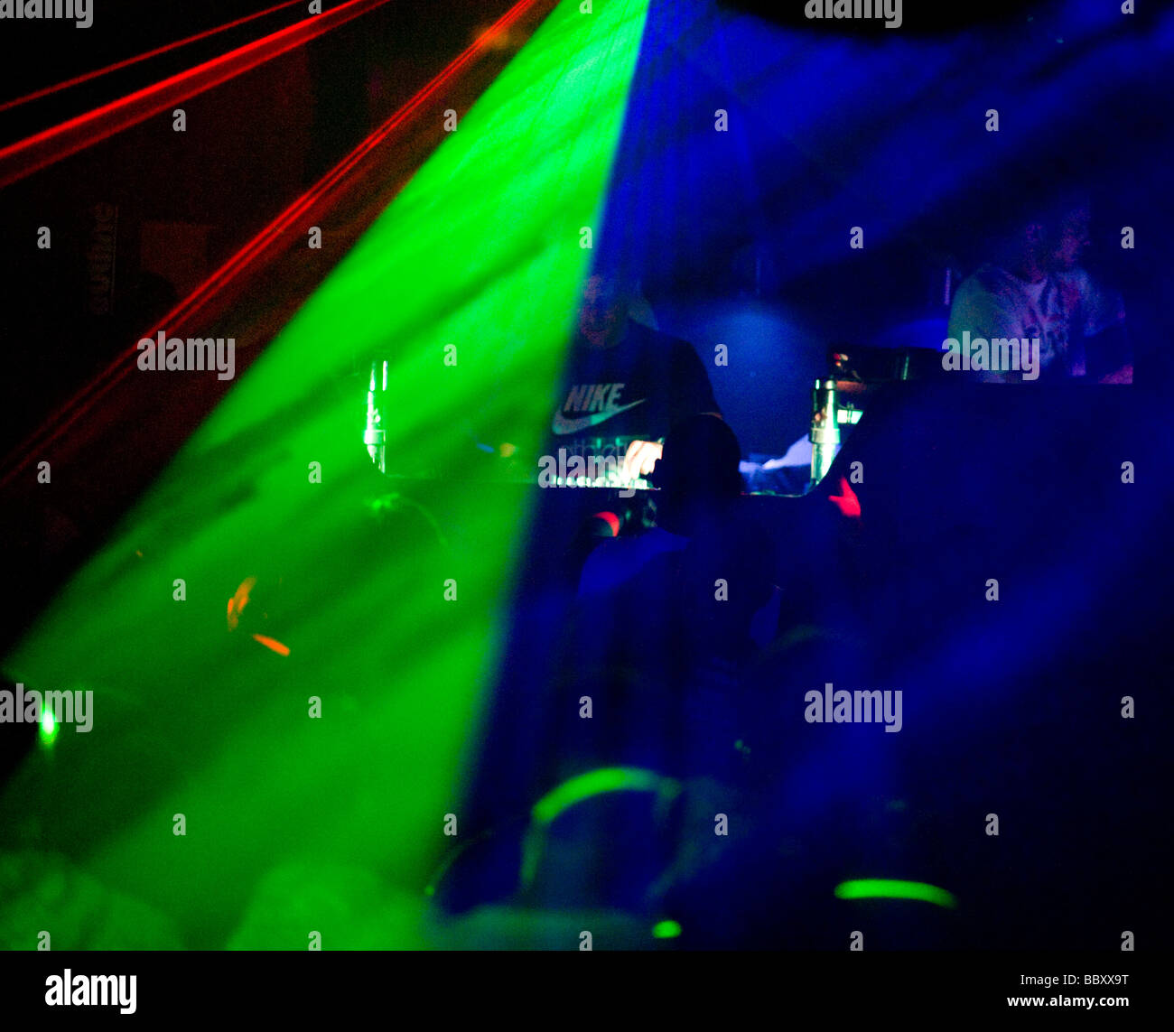 A laser show at a night club Stock Photo - Alamy