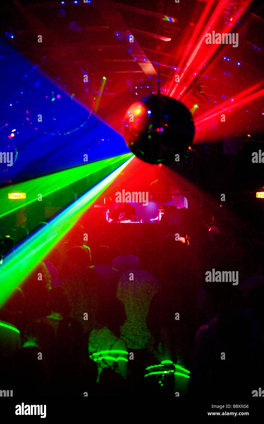 A laser show at a night club Stock Photo - Alamy