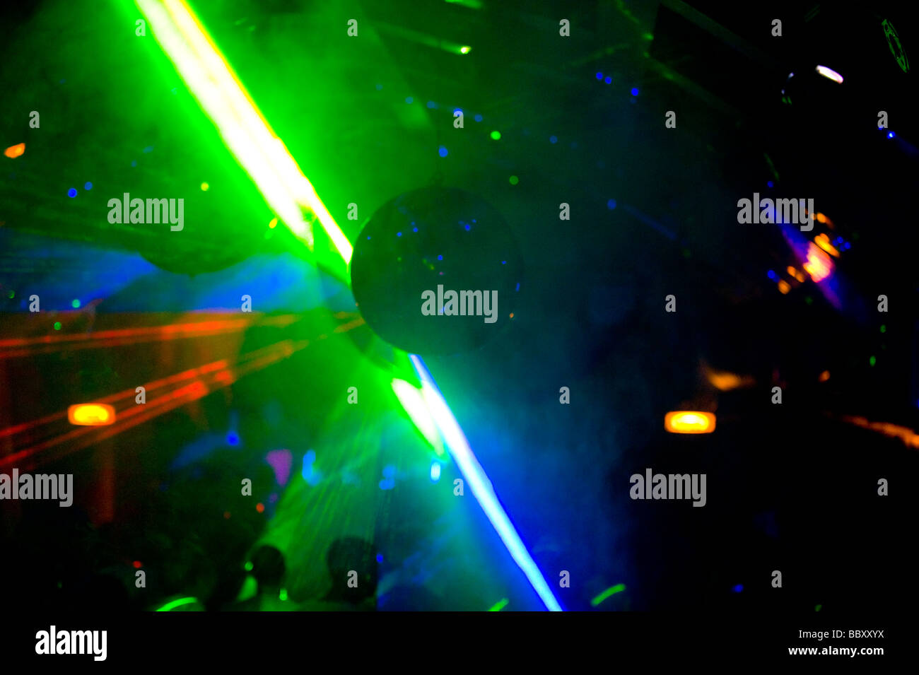 A laser show at a night club Stock Photo - Alamy