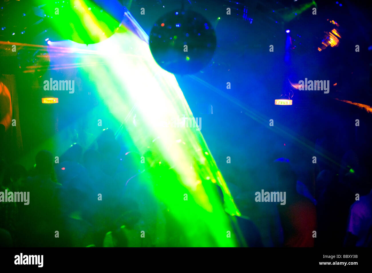 A laser show at a night club Stock Photo - Alamy