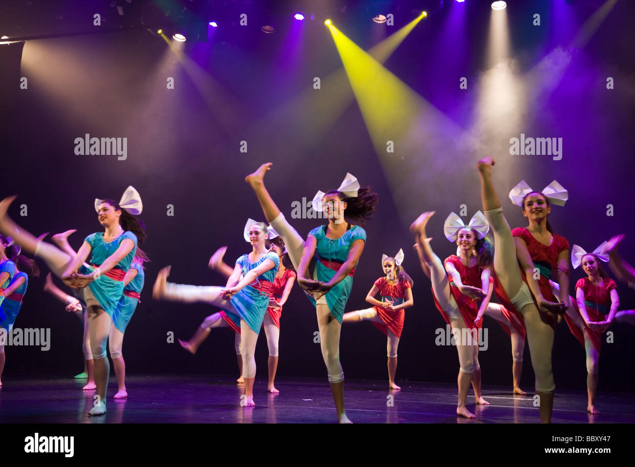 Modern Dancers Performing On Stage High Resolution Stock Photography ...