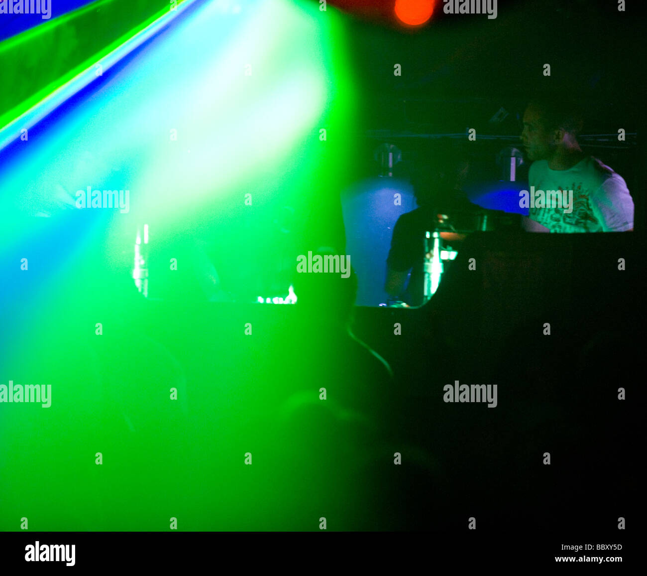 A laser show at a night club Stock Photo - Alamy