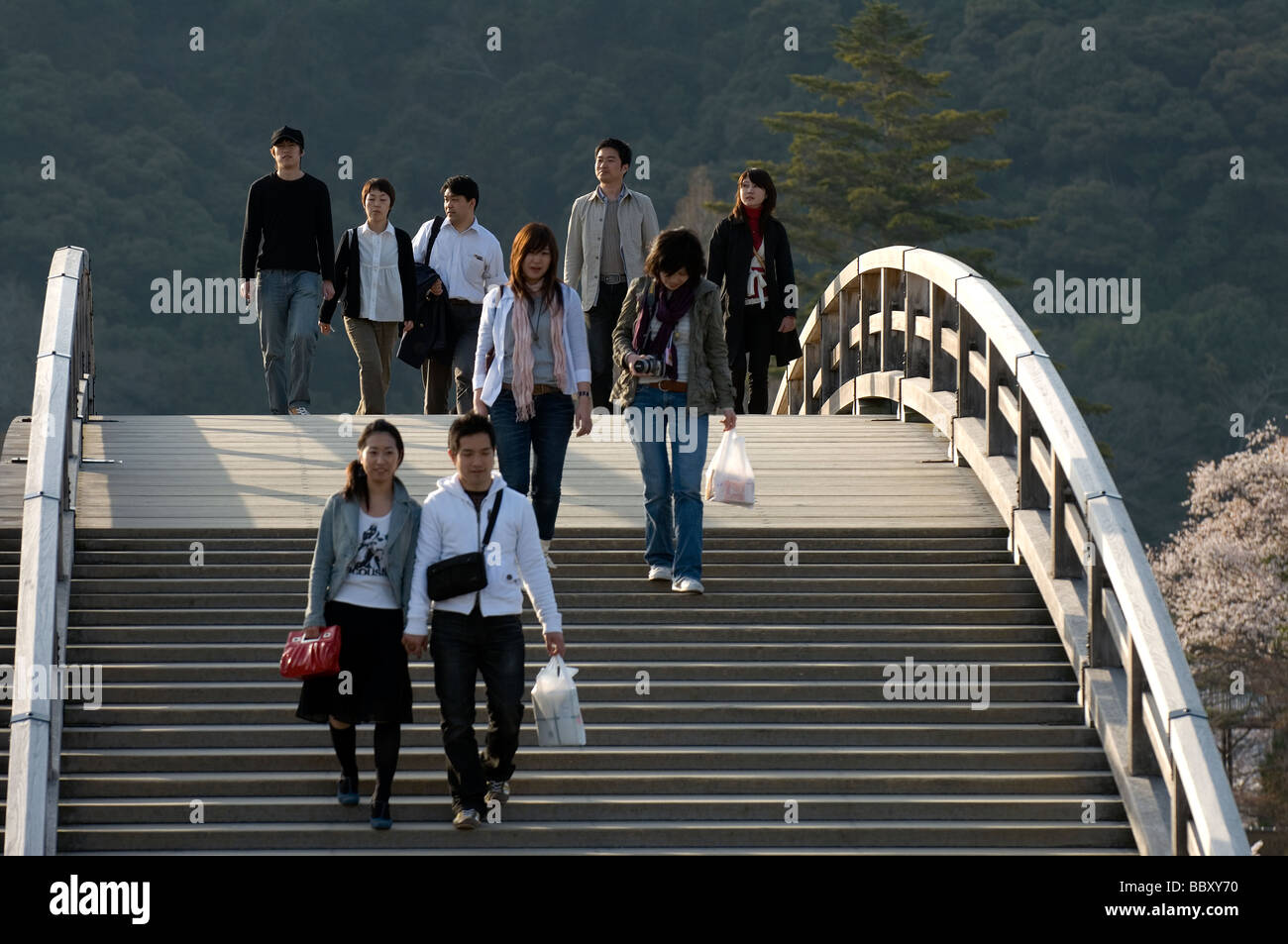Most famous classic traditional arched bridge in Japan is the Kintai ...