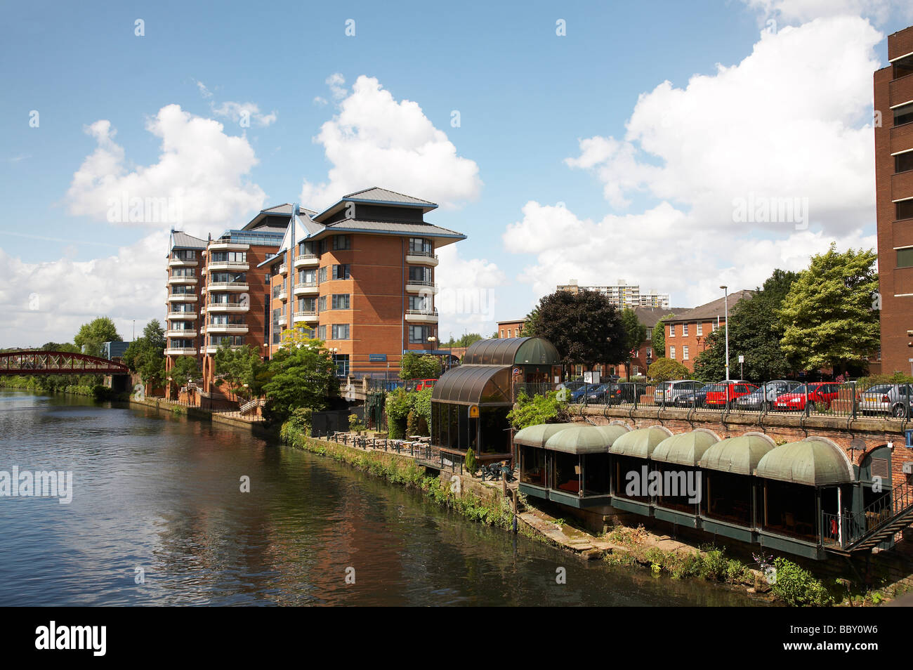 Ralli Quays building and Mark Addy pub in Manchester UK Stock Photo - Alamy
