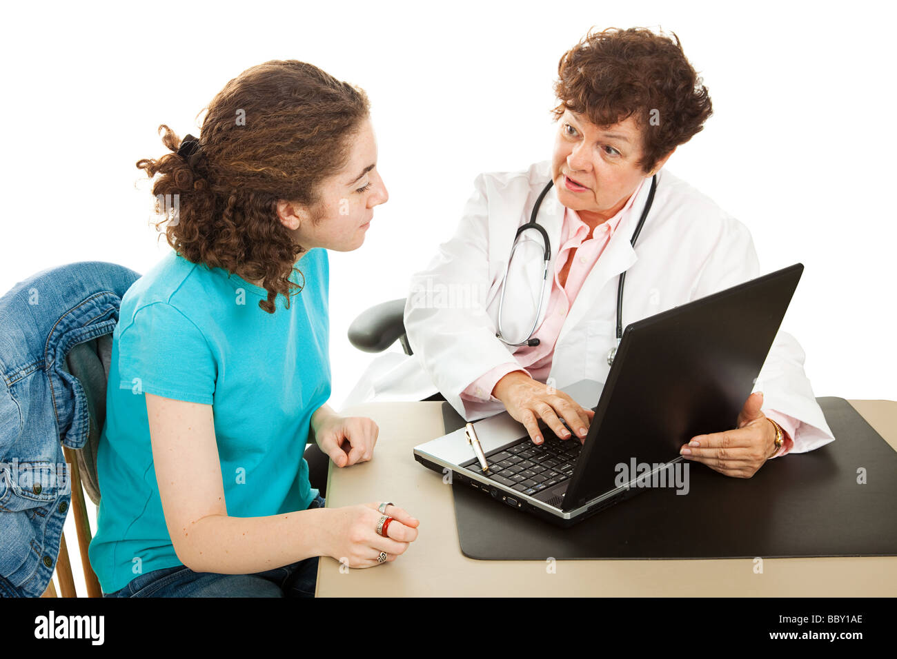 Doctor Examine Teen Girl High Resolution Stock Photography and Images ...