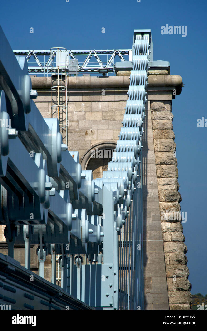 Menai Suspension Bridge Porthaethwy over Menai Straight Built by Thomas ...