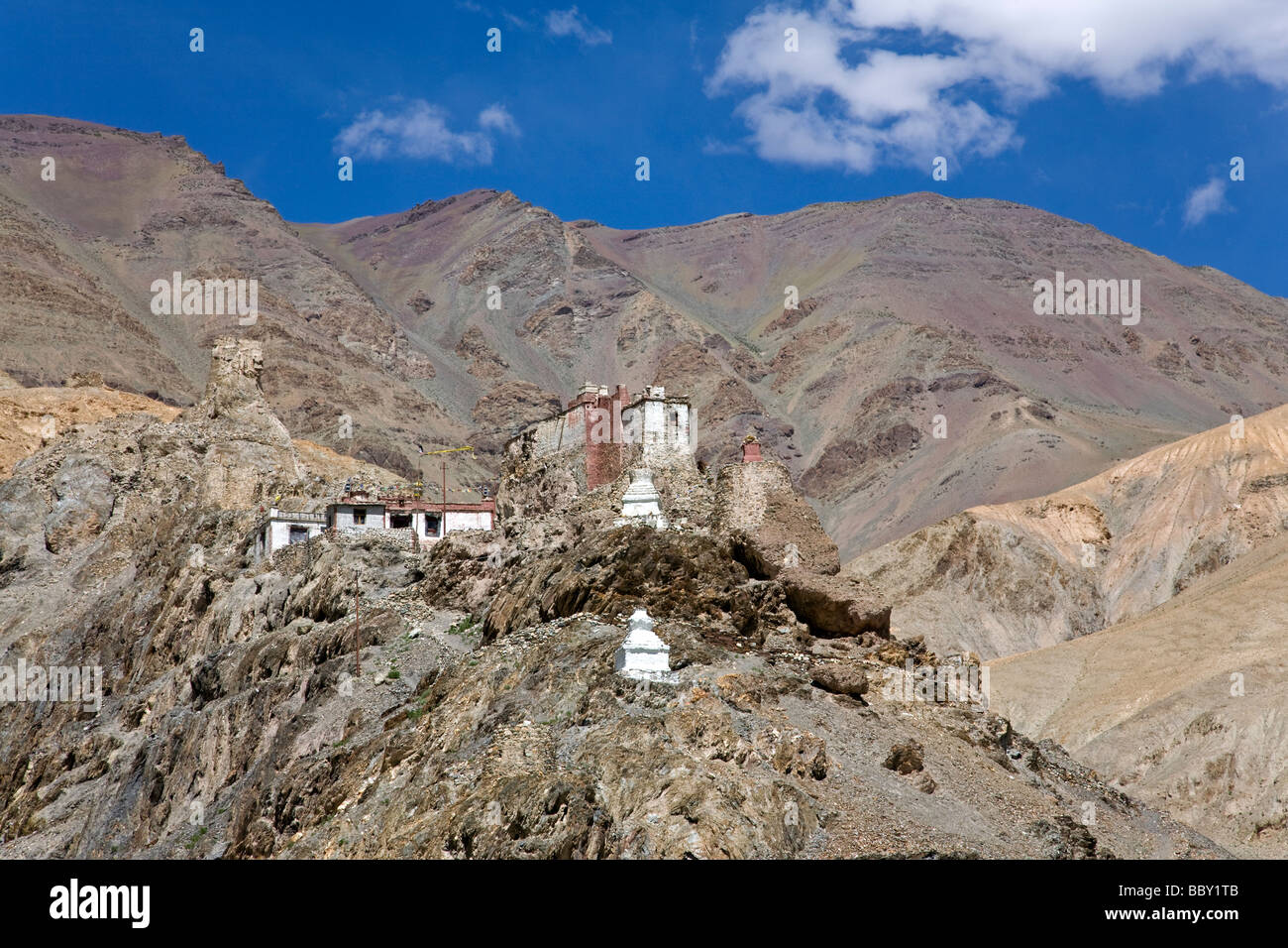 Gya gompa. Manali-Leh road. Ladakh. India Stock Photo - Alamy