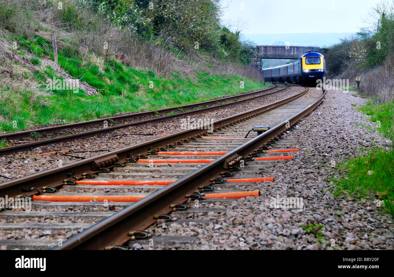 Railway curve hi-res stock photography and images - Alamy