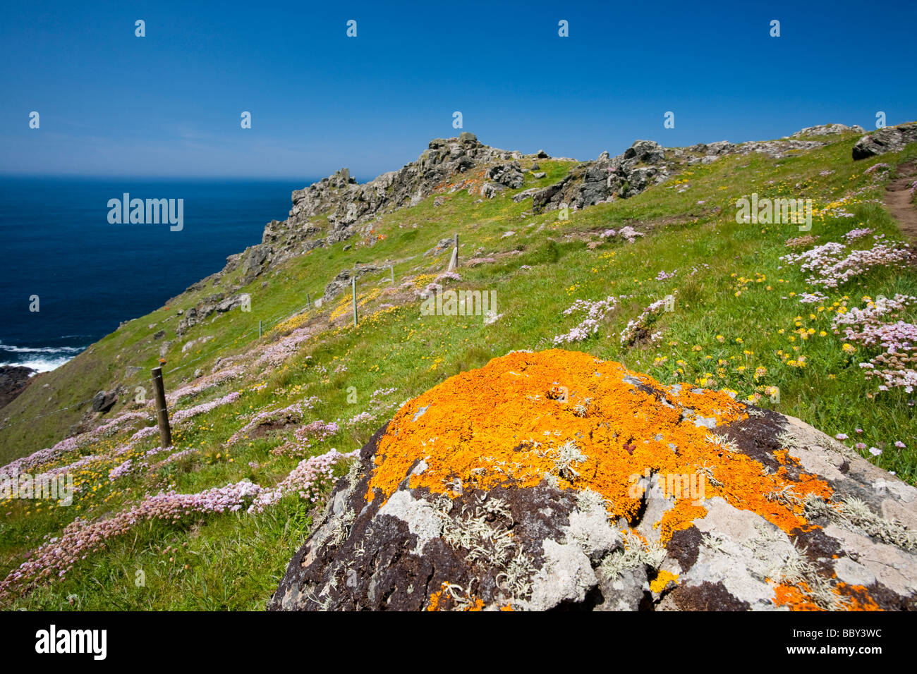 Cornish coastal scenery near Cape Cornwall UK Stock Photo - Alamy