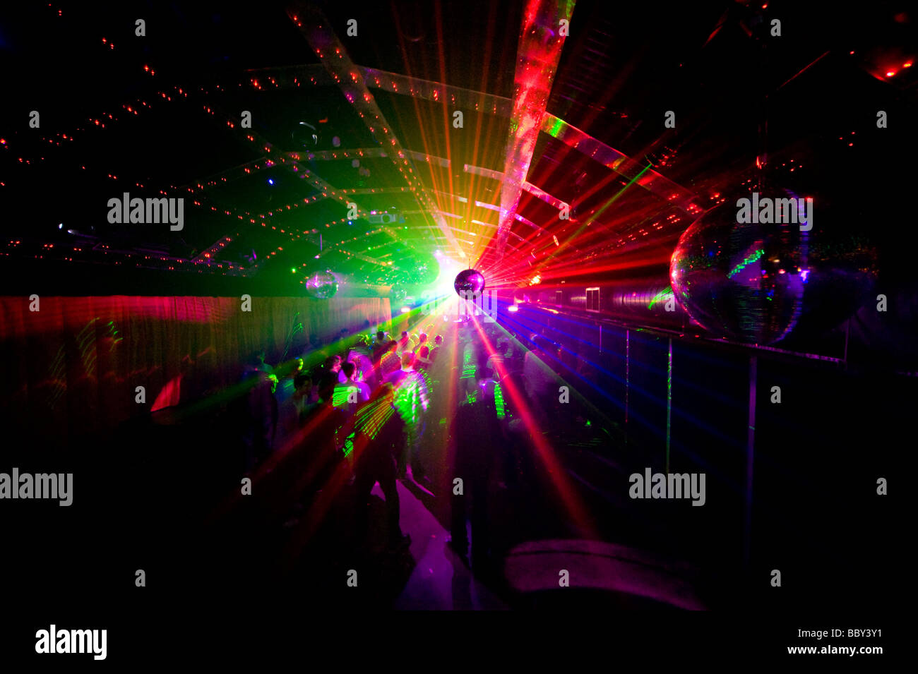 A laser show at a night club Stock Photo - Alamy