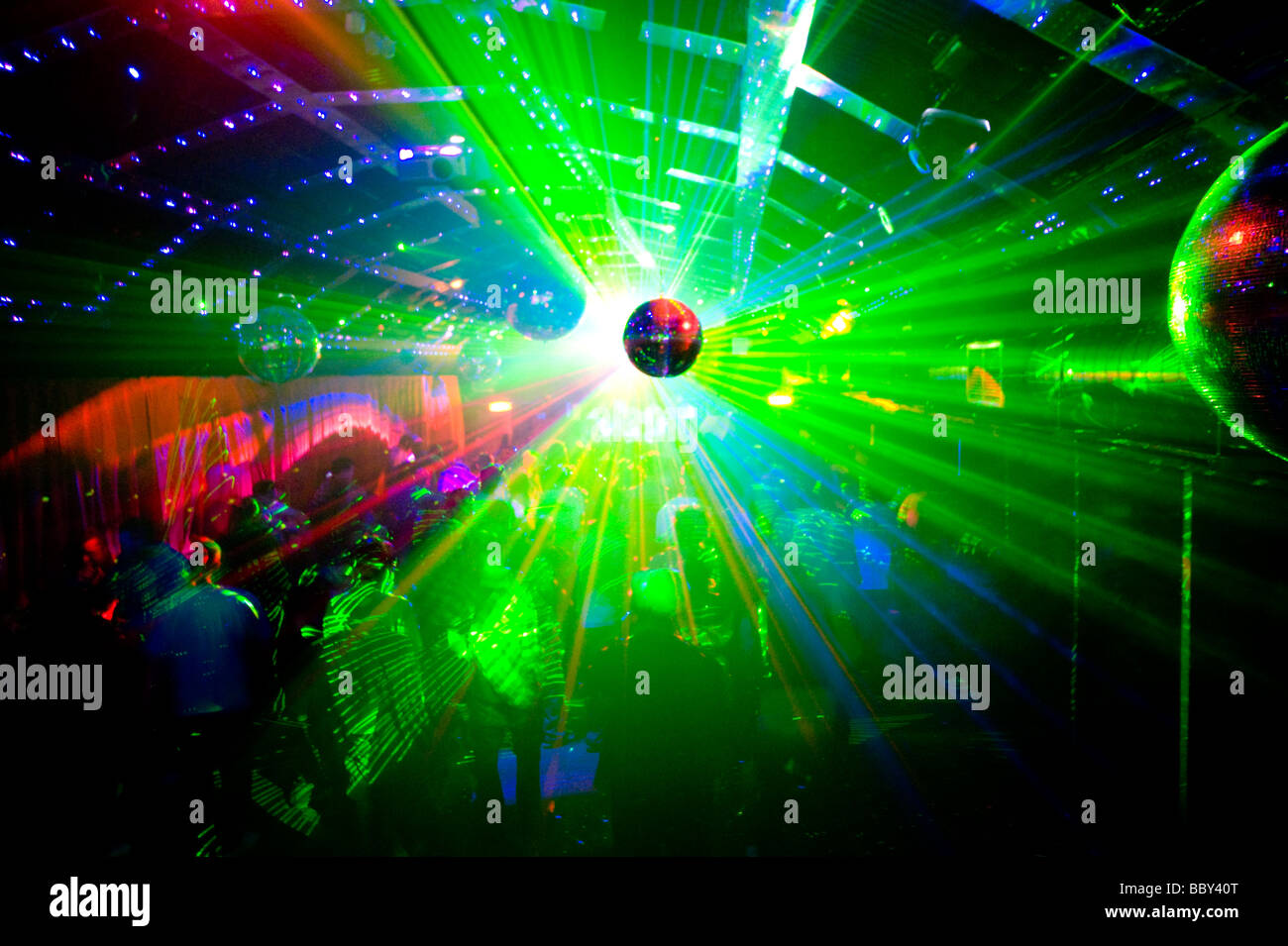 A laser show at a night club Stock Photo - Alamy