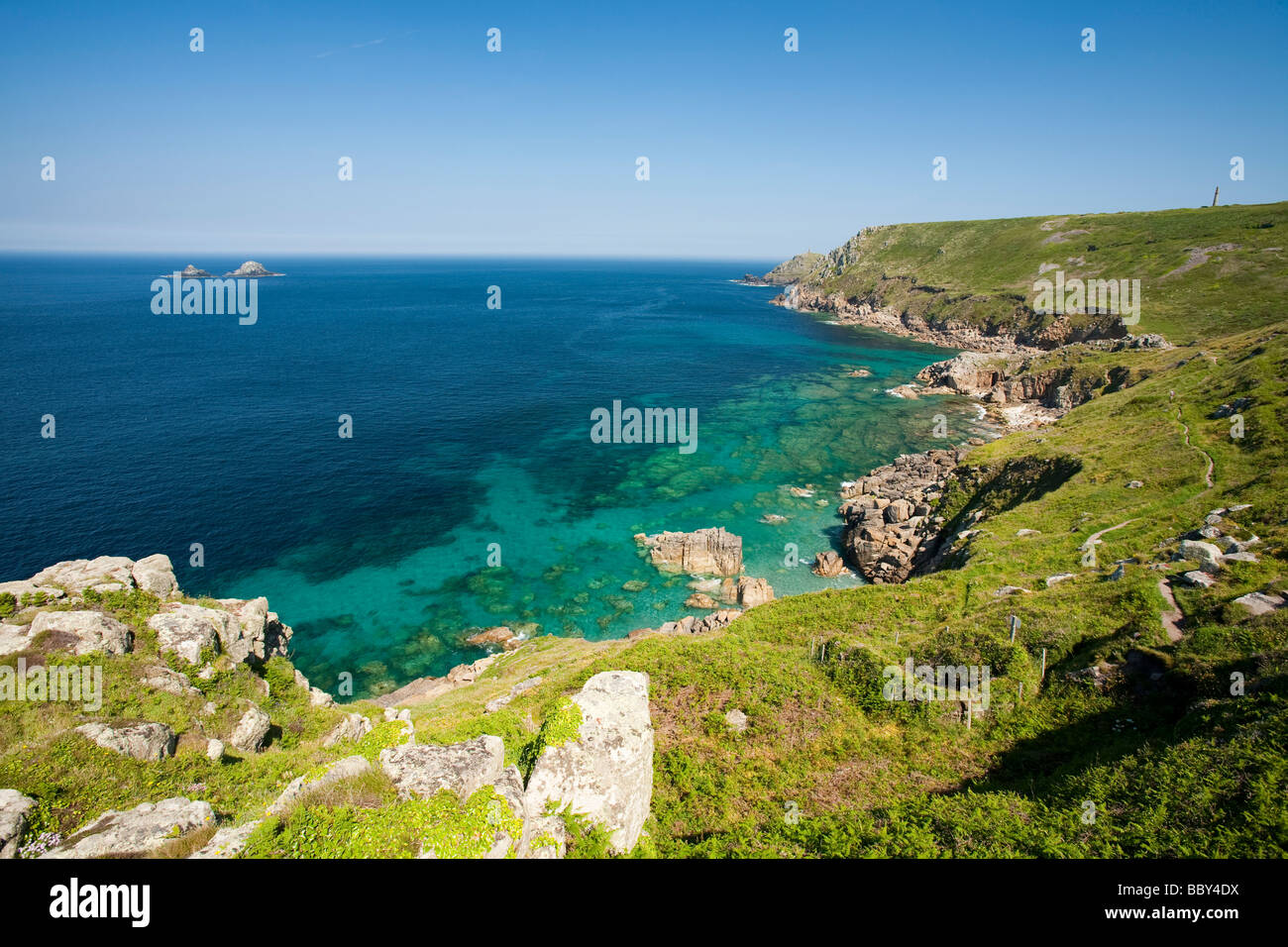 Cornish coastal scenery near Cape Cornwall UK Stock Photo - Alamy
