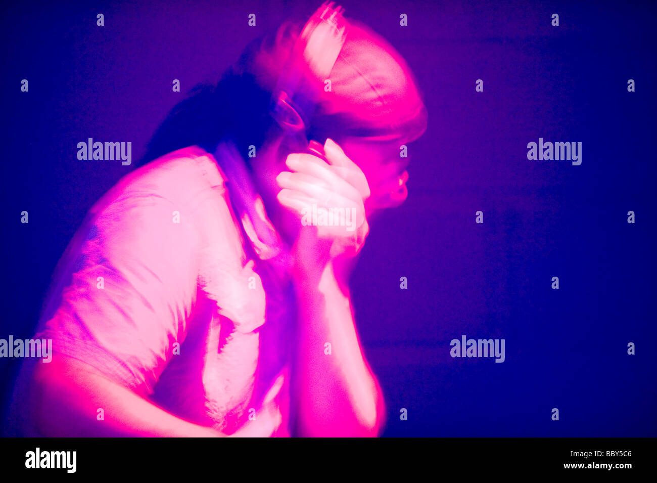 Black dj mixing decks hi-res stock photography and images - Alamy