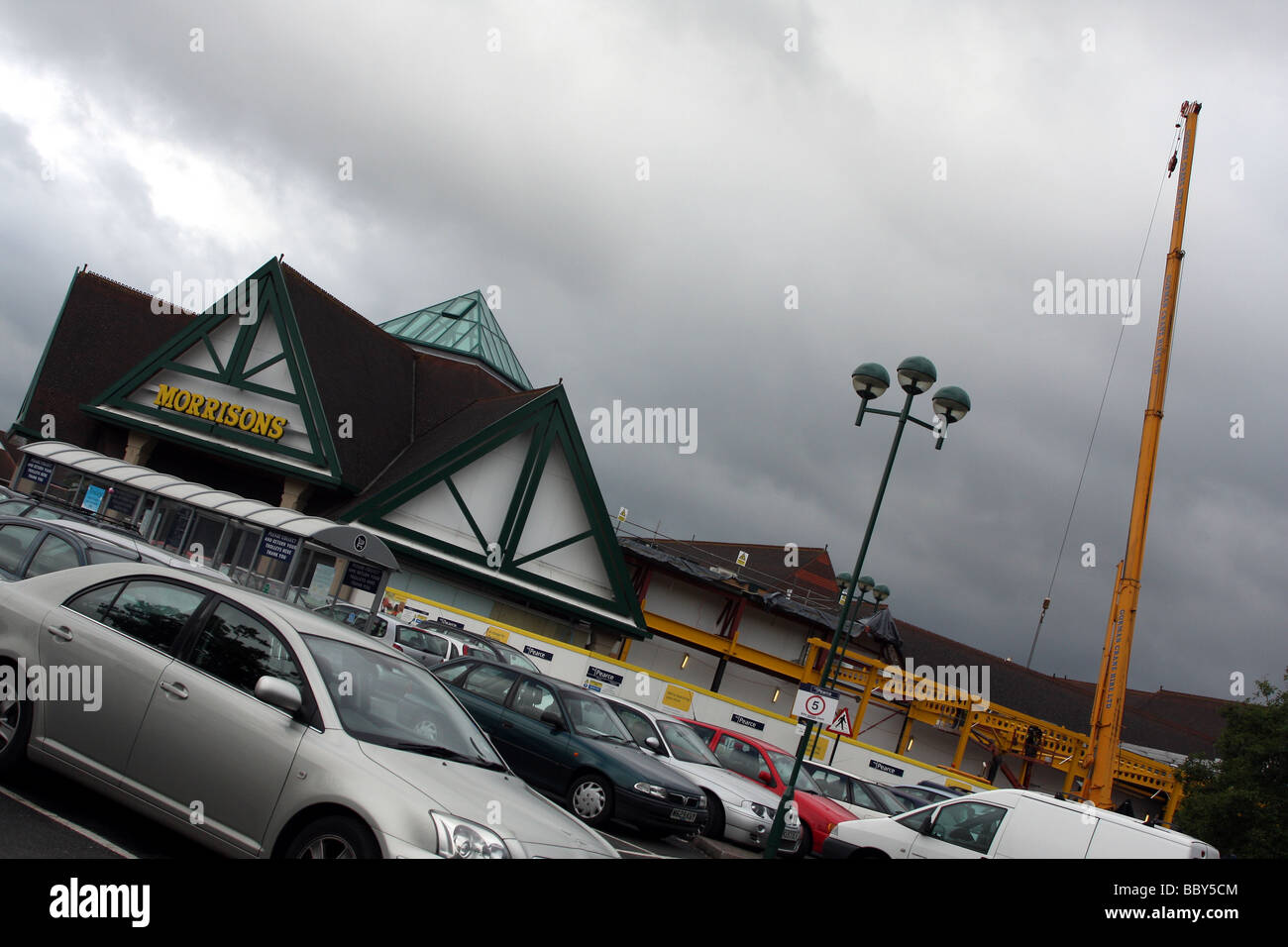 Morrisons supermarket open for business while expansion work goes on to ...