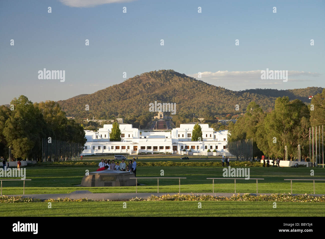 Old Parliament House Federation Mall and Mount Ainslie Canberra ACT ...