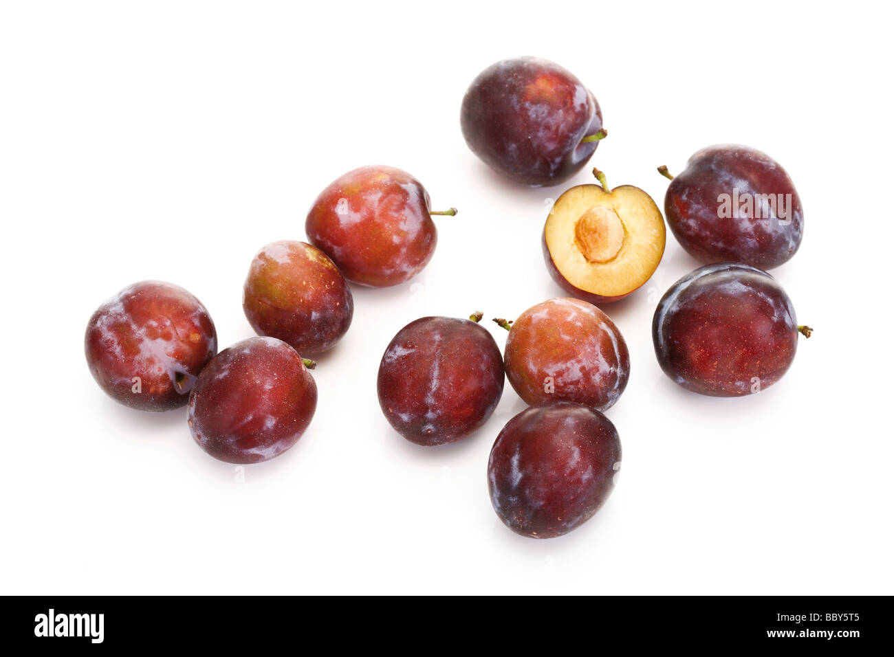 Plums in perspective view hi-res stock photography and images - Alamy