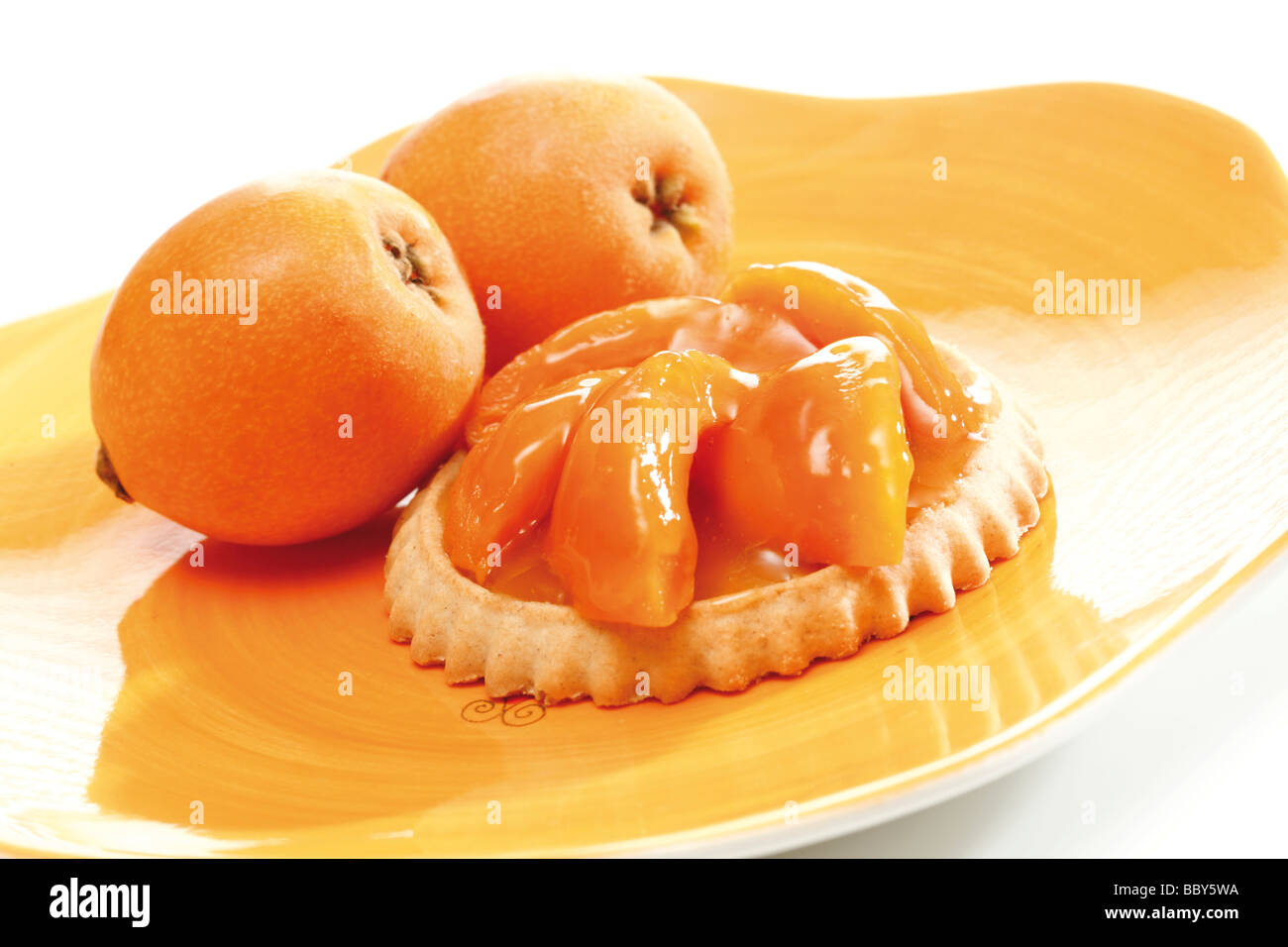 Pie with medlars Stock Photo - Alamy