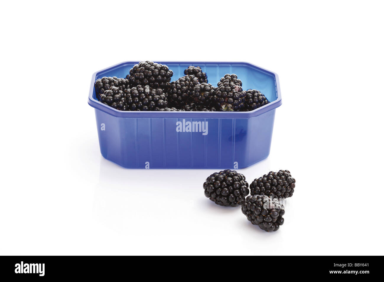 Berries in plastic box Cut Out Stock Images & Pictures - Alamy
