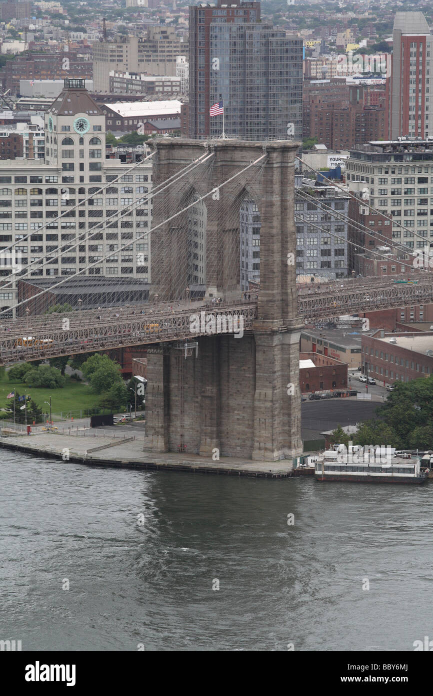 Brooklyn Bridge, Brooklyn Side Stock Photo - Alamy