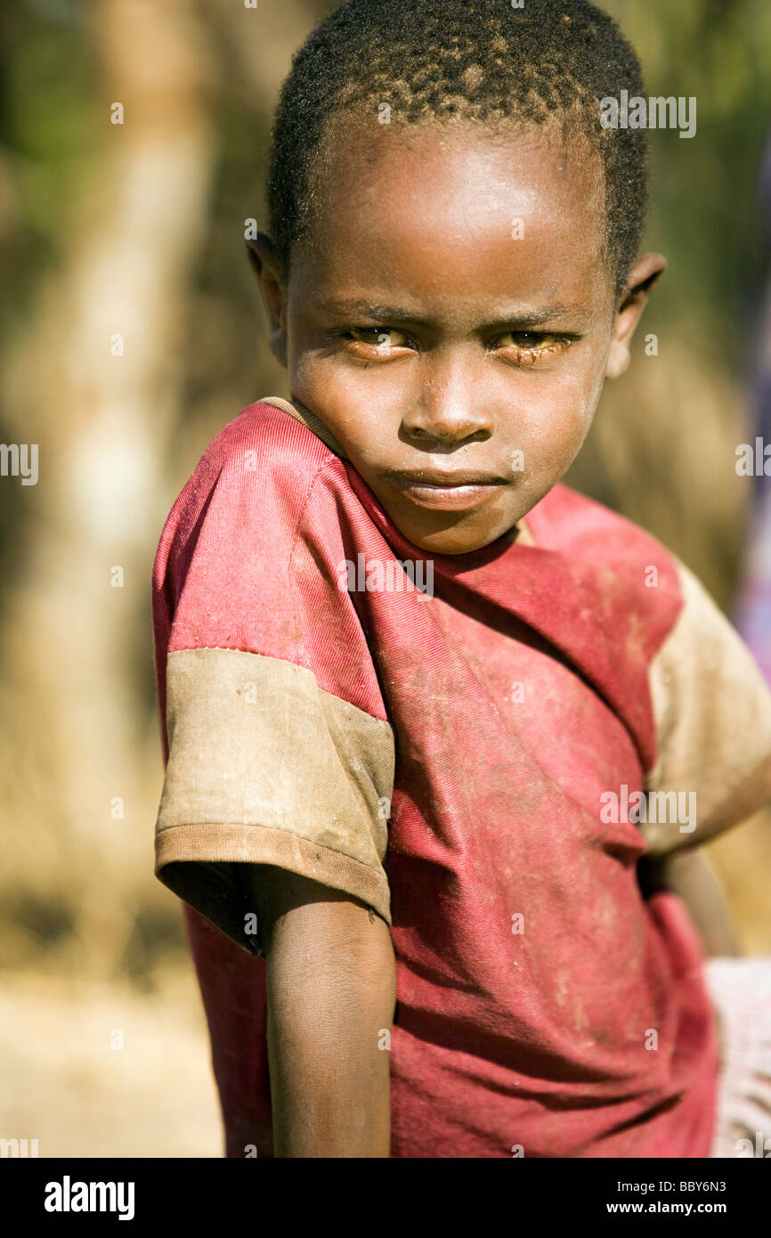 Maasai Child - Maji Moto Maasai Village - near Narok, Kenya Stock Photo ...