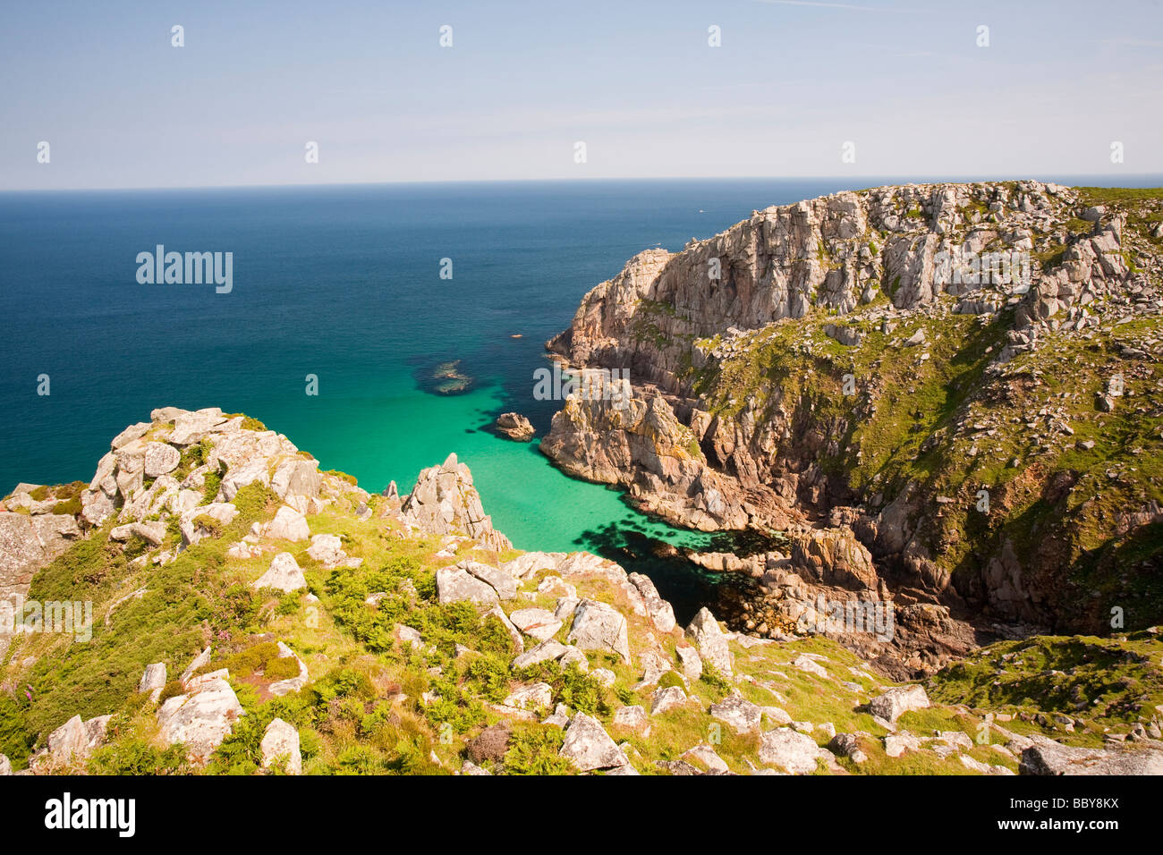 Cornish coastal scenery near Pendeen Cornwall UK Stock Photo - Alamy