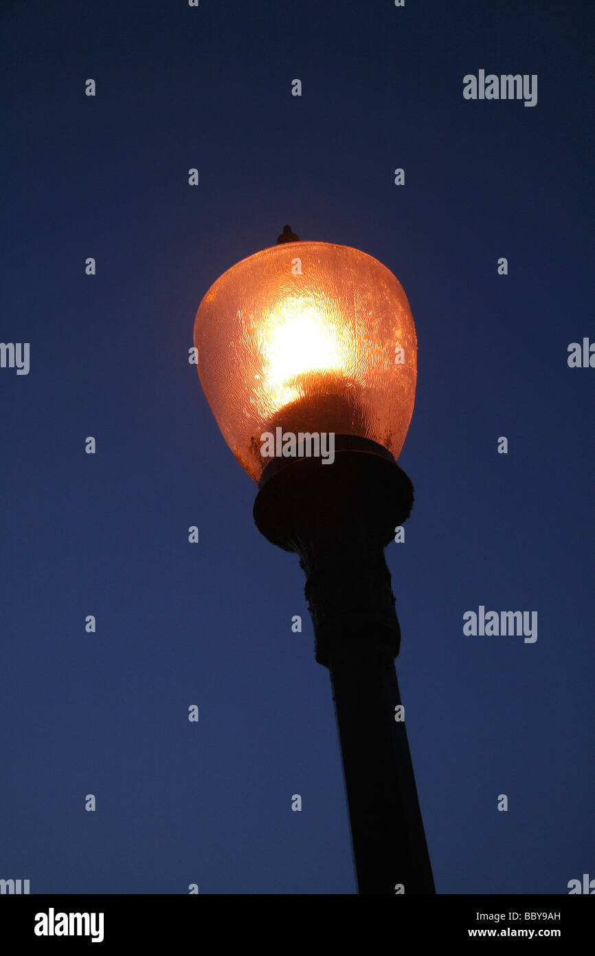 Retro style street light Stock Photo - Alamy