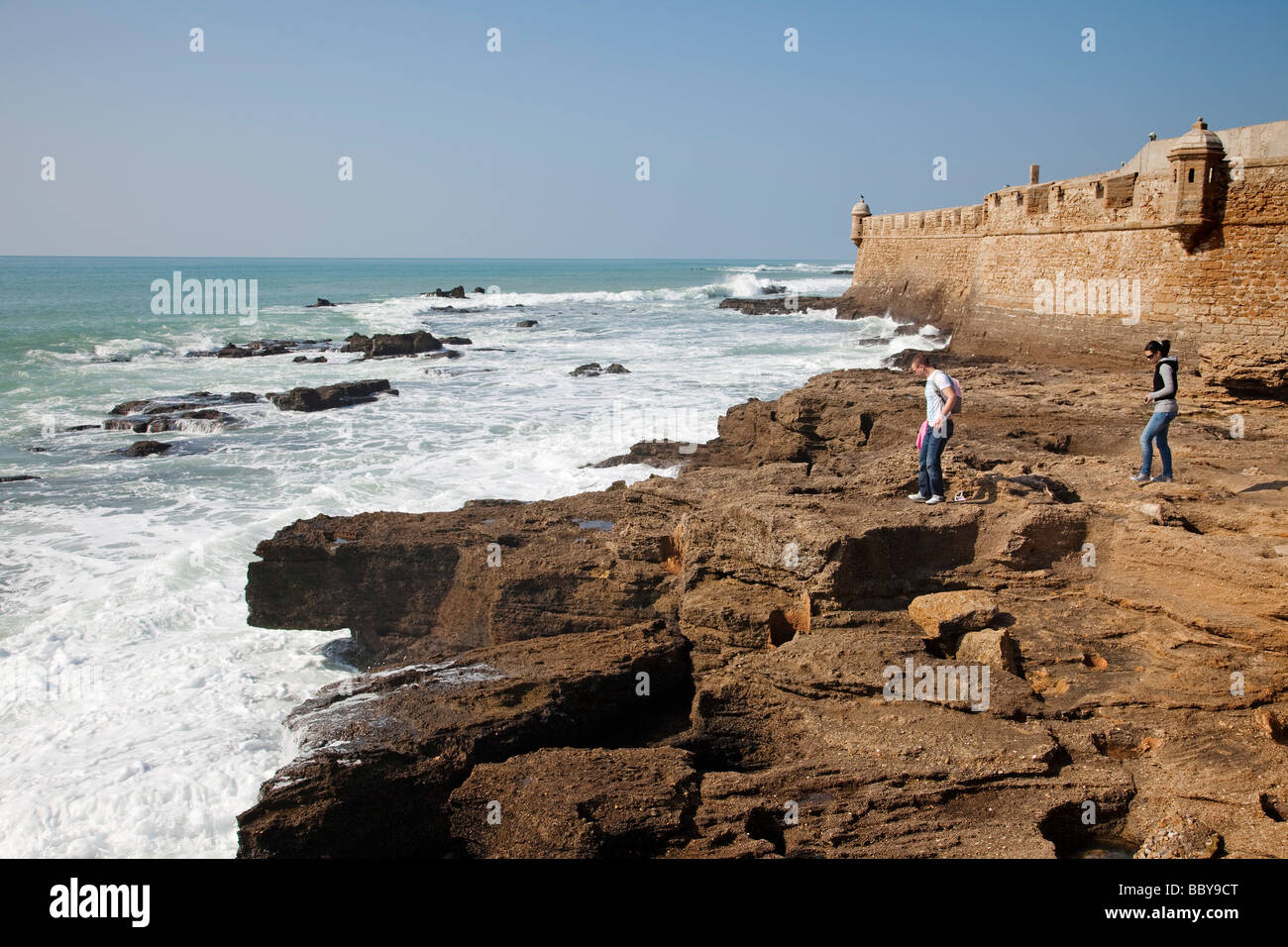 Castillo de San Sebastián en Cádiz Andalucía España San Sebastian castle in Cadiz Andalusia ...